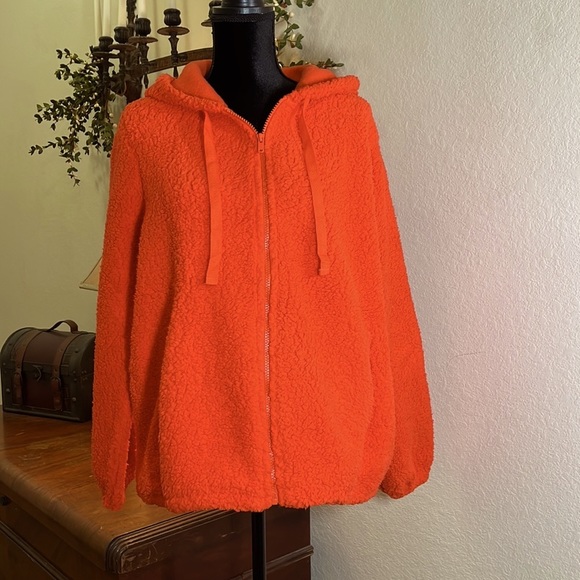 Style & Co. | Jackets & Coats | Nwt Style Co Zipfront Teddy Hoodie Rave ...
